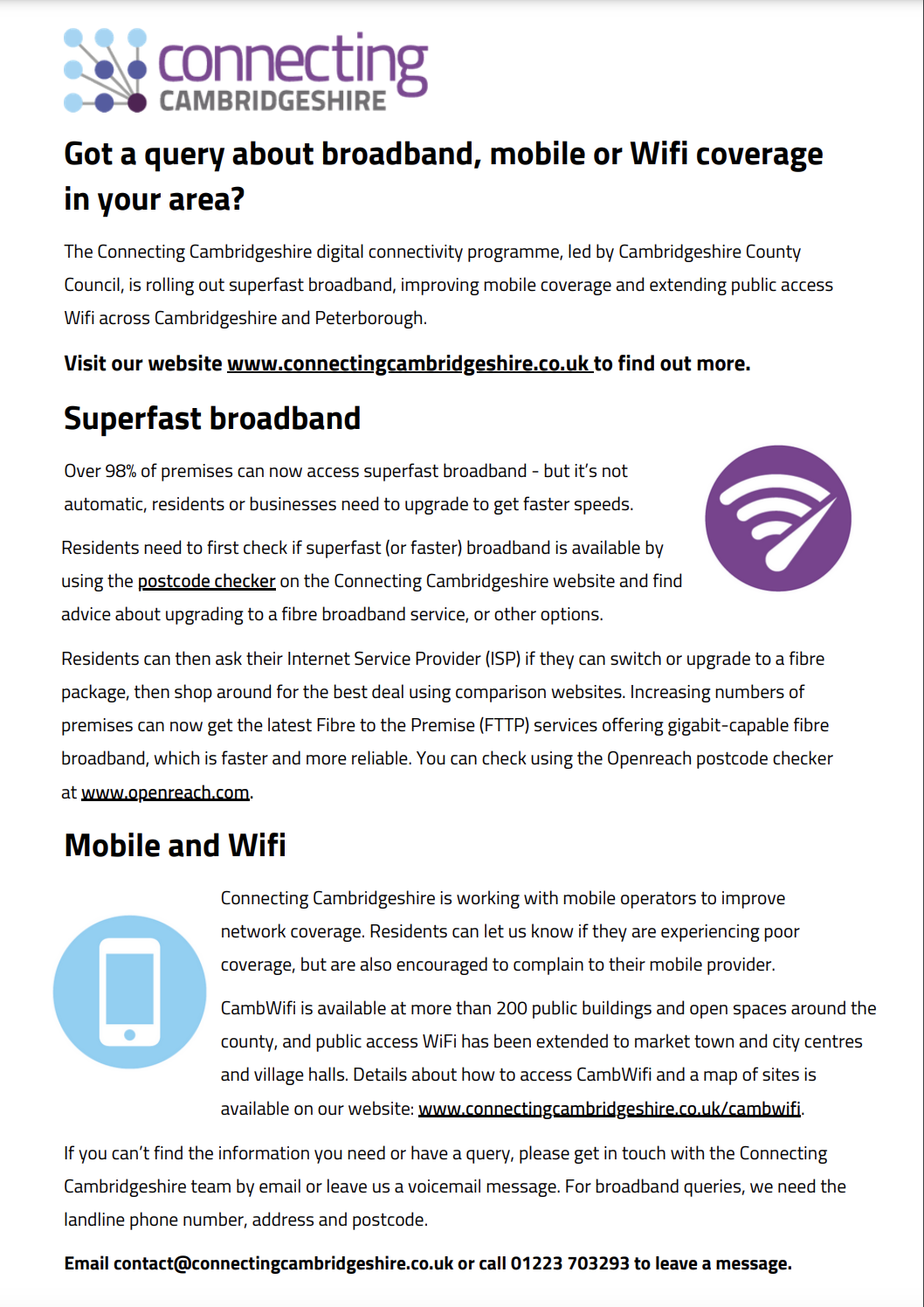Broadband Archives - Connecting Cambridgeshire