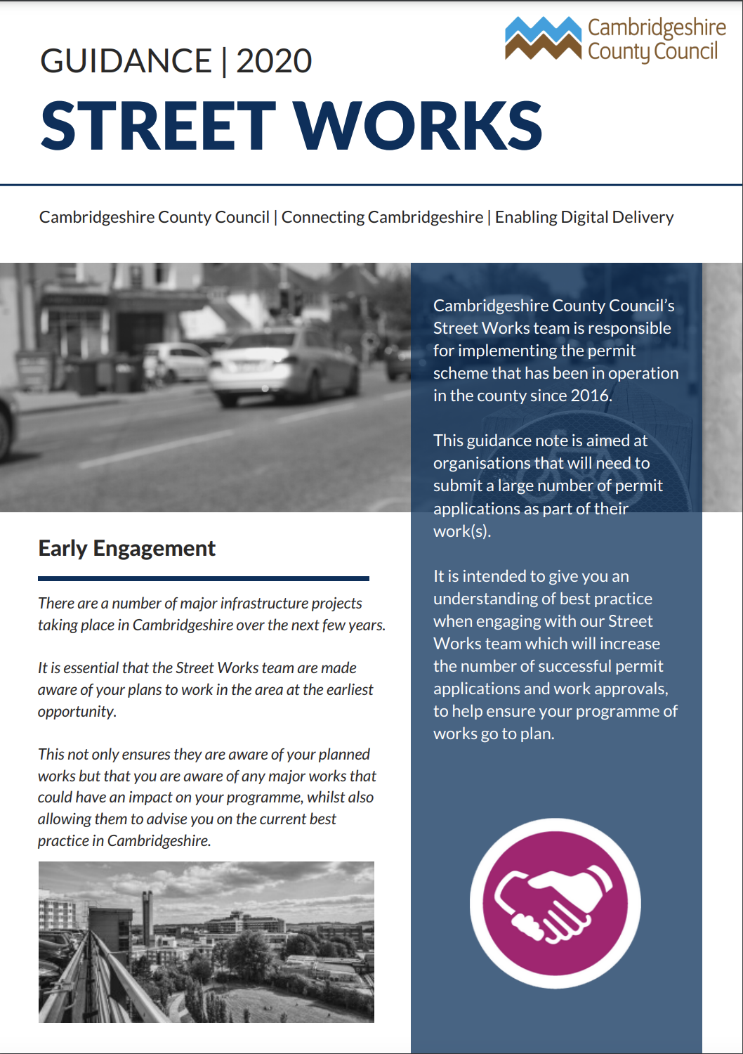 Street Works Guidance - Connecting Cambridgeshire Street Works Guidance - Connecting Cambridgeshire